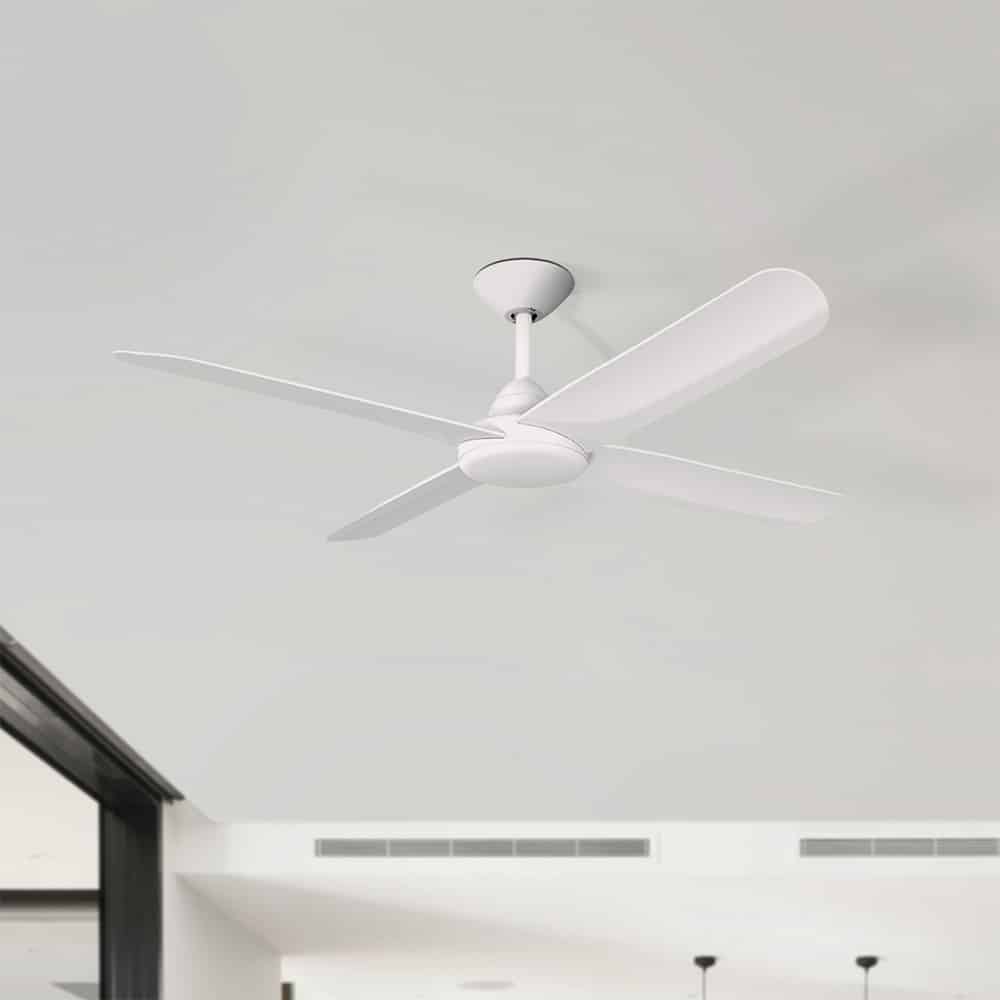 Hunter Pacific X-Over 4 Blade DC with Wall Control. White 52 ...