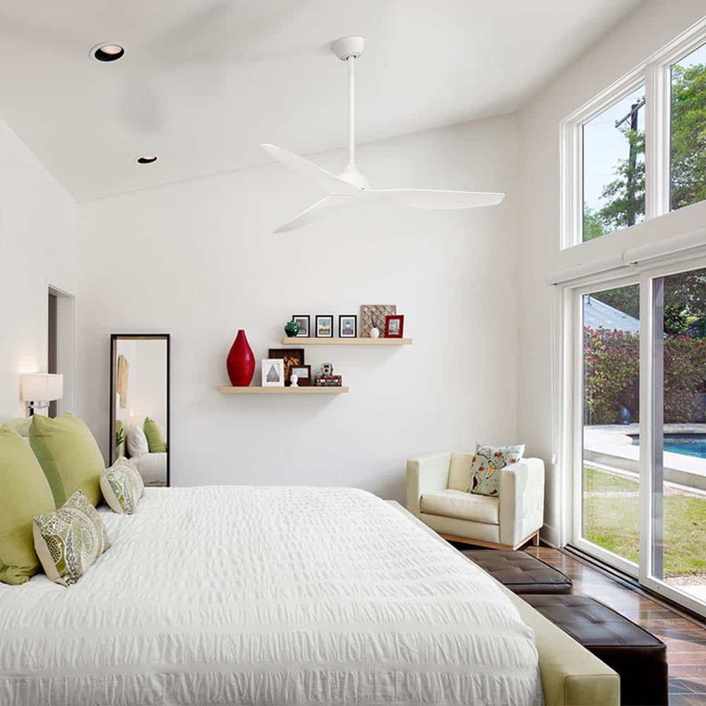 Claro Whisper 147cm (58") DC Ceiling Fan. White | Fansonline Australia